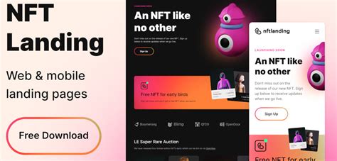 NFT Responsive Figma Landing Page UXCrush