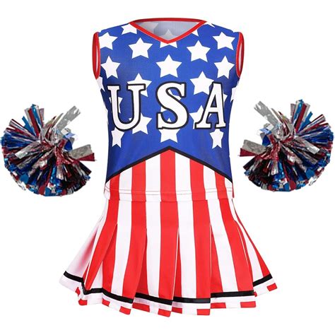 6mo Finance Cheerleader Costume For Girls Halloween Cute American