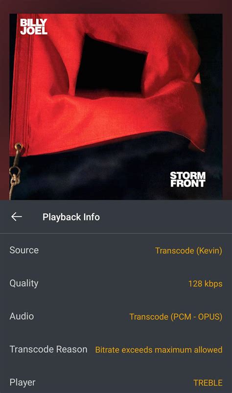 Plex Transcodes My Music For Whatever Reason Im On My Home Network