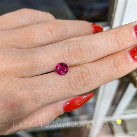 Loose Purplish Red Ruby Round 151 Ct R13181 The Natural Ruby