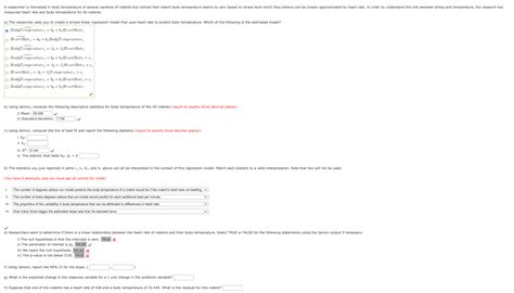 Solved B Using Jamovi Compute The Following Descriptive