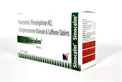 Paracetamol Phenylephrine Hcl Chlorpheniramine Maleate And Caffeine