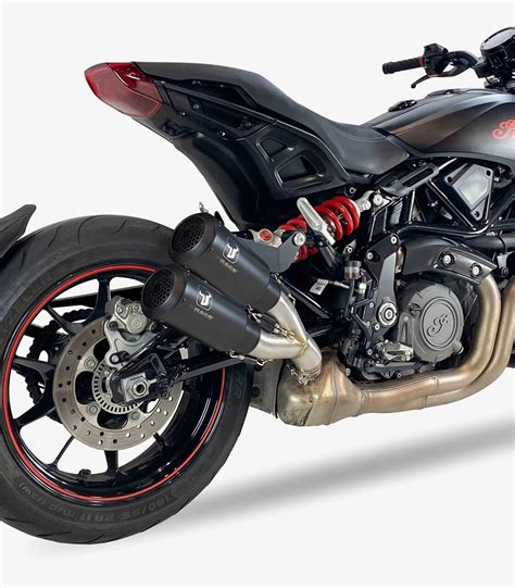Ixrace Ai2222sb Mk2b Black Exhaust For Indian Ftr 1200 Sr 22 23