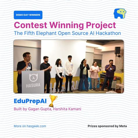 Hasgeek On Linkedin Hasgeek Thefifthelephant Ai Hackathon Opensource Innovation