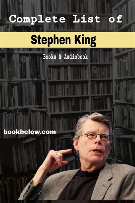 The Complete List Of Stephen King Books And Audiobooks
