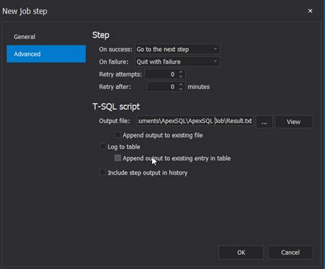 SQL Server Agent Job Configuration Basics