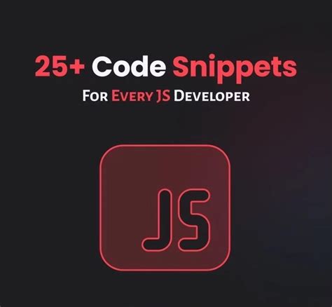 Aminulify On Linkedin 25 Code Snippets For Ever Javascript Developer🔥