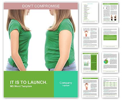 Comparison Of Body Size Between Overweight And Slim Girls Word Template Design ID 0000078658