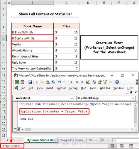 How To Show Status Bar In Excel Using Vba At Myron Moses Blog