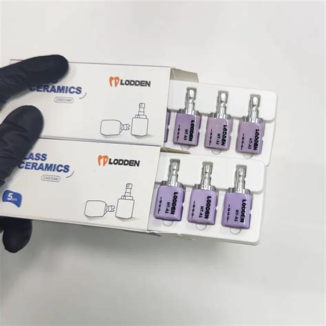 Dental Lab Lithium Disilicate Cadcam Block Lodden Glass Ceramic C14 B40 Implants Materials