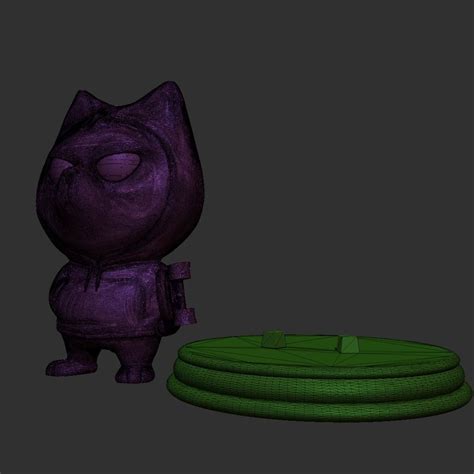 Skater Cat 3d Model 3d Printable Cgtrader
