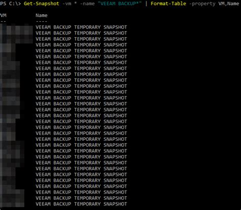 [tuto] Veeam Delete Temporary Snapshots Of Veeam