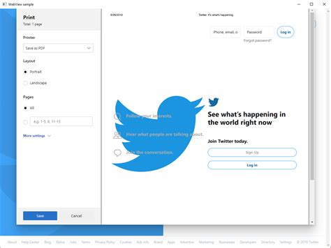 Controlling The Print Dialogwindow · Issue 42 · Microsoftedgewebview2feedback · Github