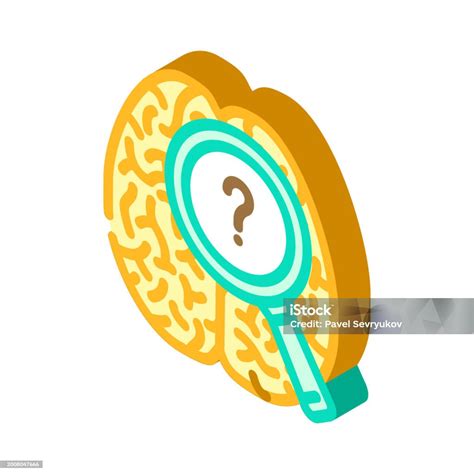 뇌 연구 신경 과학 신경학 아이소 메트릭 아이콘 벡터 일러스트 레이 션 건강관리와 의술에 대한 스톡 벡터 아트 및 기타 이미지