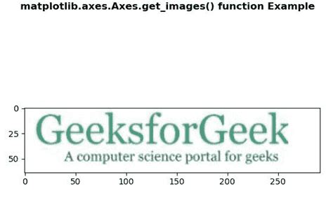 Python 中的 matplotlib axes axes get images 布客GeeksForGeeks 人工智能中文教程