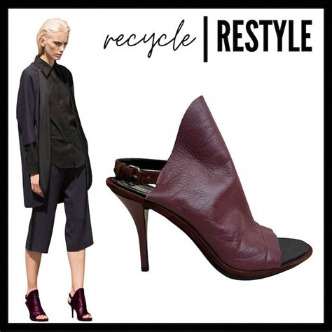Balenciaga Balenciaga Glove Leather Slingback Heels Grailed
