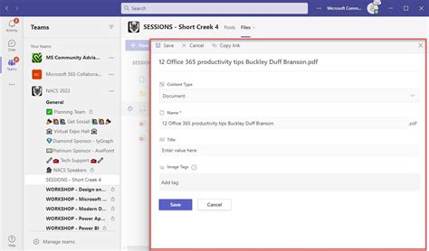 Productivity Tip Editing Metadata In Teams Files Buckleyplanet