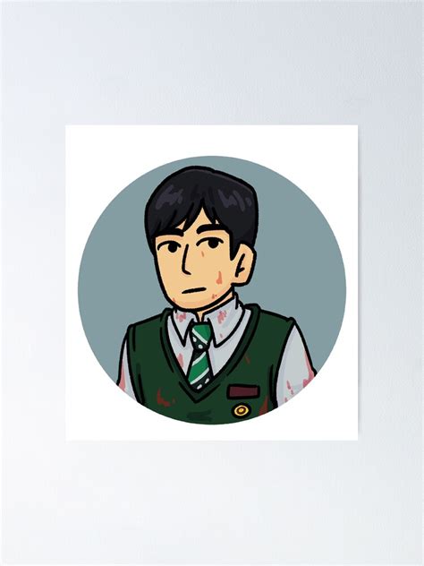 Lee Cheong San All Of Us Are Dead Cartoon Poster By Losermangaka Redbubble