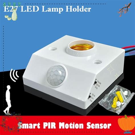 Suhu E27 ฐานโคมไฟ Led อัตโนมัติอินฟราเรด Motion Sensor Pir Induction หลอดไฟซ็อกเก็ตอะแดปเตอร์