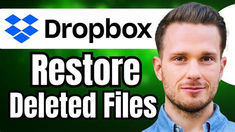 How To Restore Deleted Dropbox Files Youtube