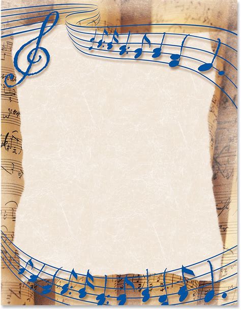 Allegro Border Papers Borders For Paper Music Border Music Notes