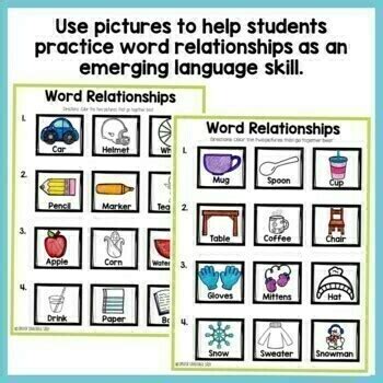 Word Classes Semantic Relationships Word Relationships BUNDLE TpT