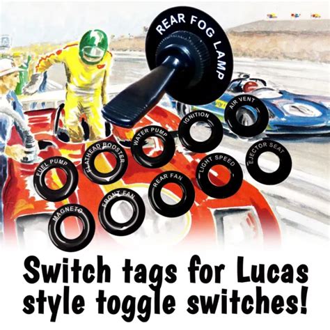 Lucas Toggle Switch Dash Tags A To M Classic Car Boat Rally Land Rover Race £349 Picclick Uk