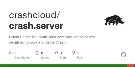 github crashcloud rver crash server is a multi user