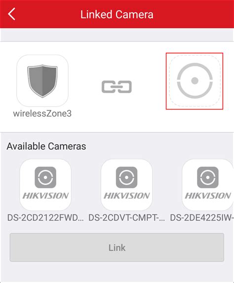 Tap Zone And Then Select A Detector From The Zone List Tap Link Camera To Enter The Link Camera
