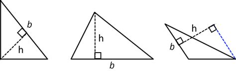 Bases And Heights Of Triangles
