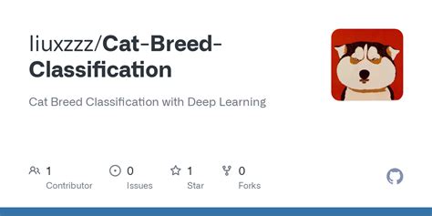 Github Liuxzzzcat Breed Classification Cat Breed Classification With Deep Learning