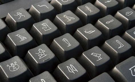 Hieroglyphic Keyboard Keyboard Hieroglyphics Everyday Objects