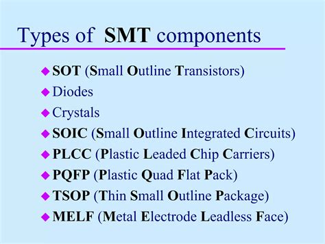 Surface Mount Devices Types Pptx