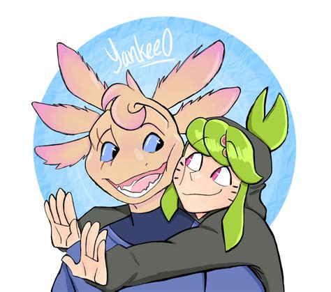Axol And Melony Smg4 Fanart By Yankee0 On Deviantart