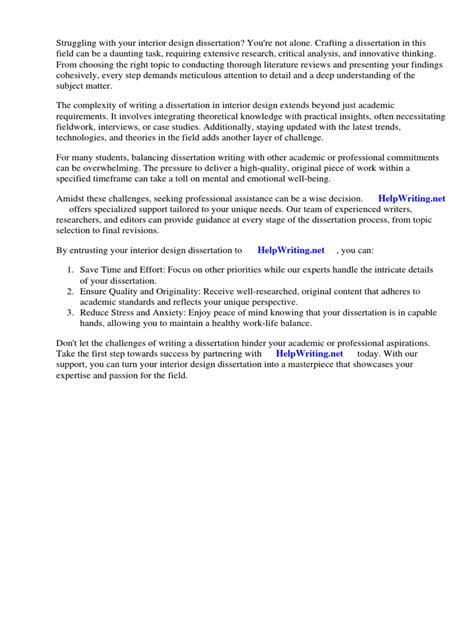 Interior Design Dissertation Topic Ideas Pdf Thesis Advertising