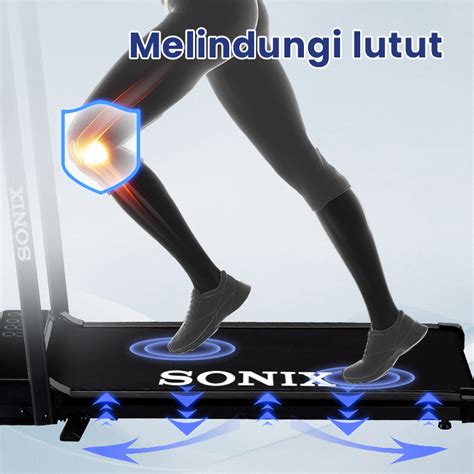 Jual Sonix Lite Treadmill Incline 8 Derajat Listrik Walking Pad Running