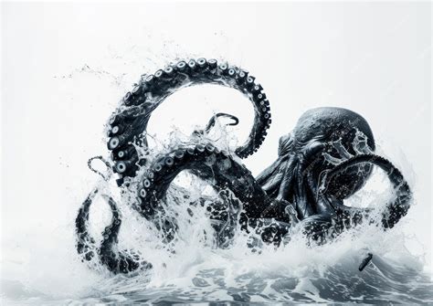 Premium Ai Image Octopus In The Water With Tentacles Extended