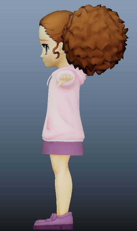 3d Model Boondocks Jazmine Dubois Vr Ar Low Poly Cgtrader