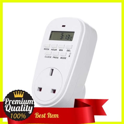 Digital Timer Switch Socket With Lcd Display Plug In Programmable Time
