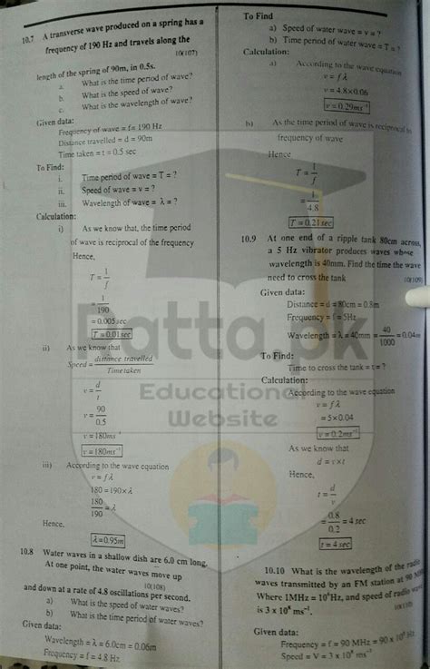 Amazing Physics Numericals For Class 10 Financial Formulas Cheat Sheet