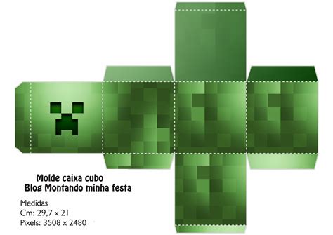 Minecraft Cube Box Template