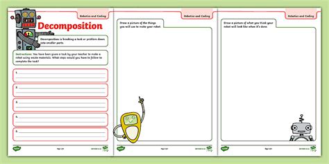 Grade 3 Robotics And Coding Decomposition Making A Robot