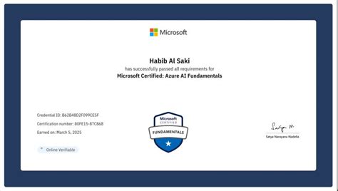 Azureai Ai900 Ai Cloudcomputing Certification Habib Al Saki