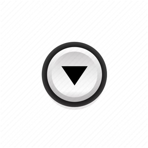 Arrow Buttons Down Navigation On Pushbutton Ui Icon