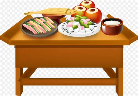桌子上的供品PNG图片素材下载 图片编号qolownoa 免抠素材网