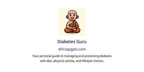 Diabetes Guru Gpts Features And Functions Examples And Prompts Gpt Store