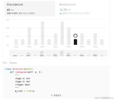 力扣——有效字母异位（python）力扣 有效的字母异位词 Python Csdn博客