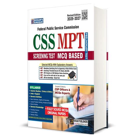 Css Mpt Mcq Based Preliminary Test Guide Jadeedstore