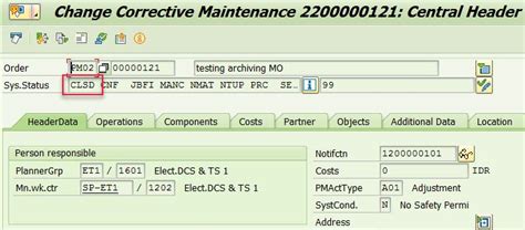 Cara Archiving Maintenance Order Sinau Sap Pm Module