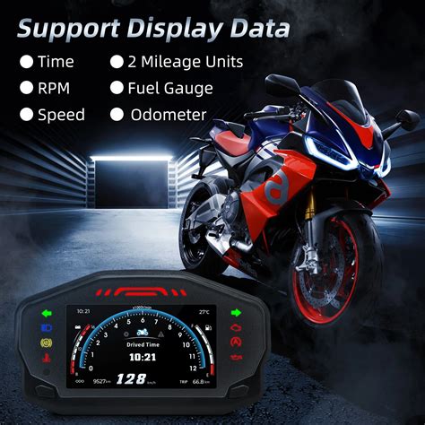 Lcd Digital Speedometer For Motorcycle Tft Screen Motorcycle Odometer